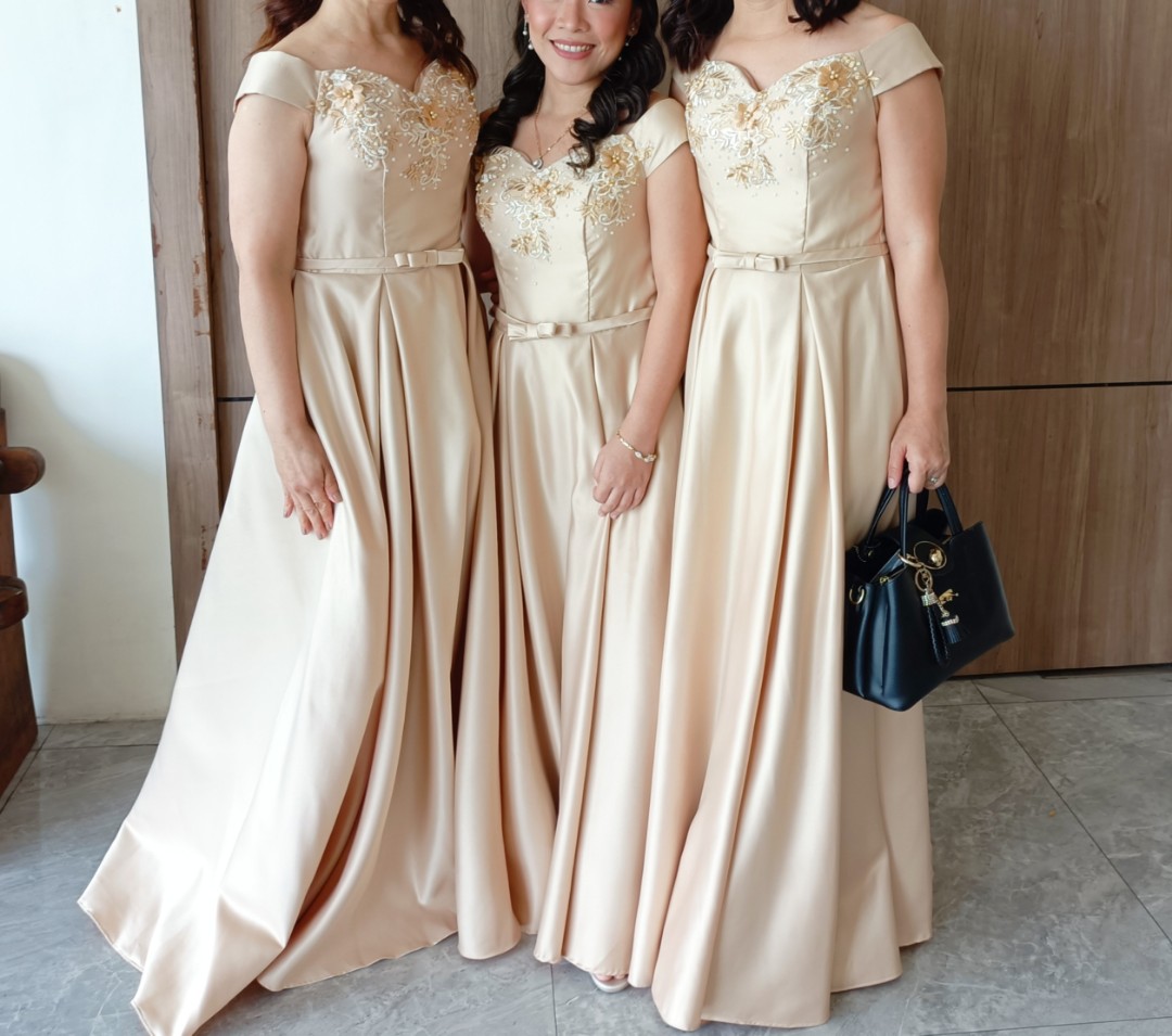 Gown for wedding entourage, Women's Fashion, Dresses & Sets, Evening ...