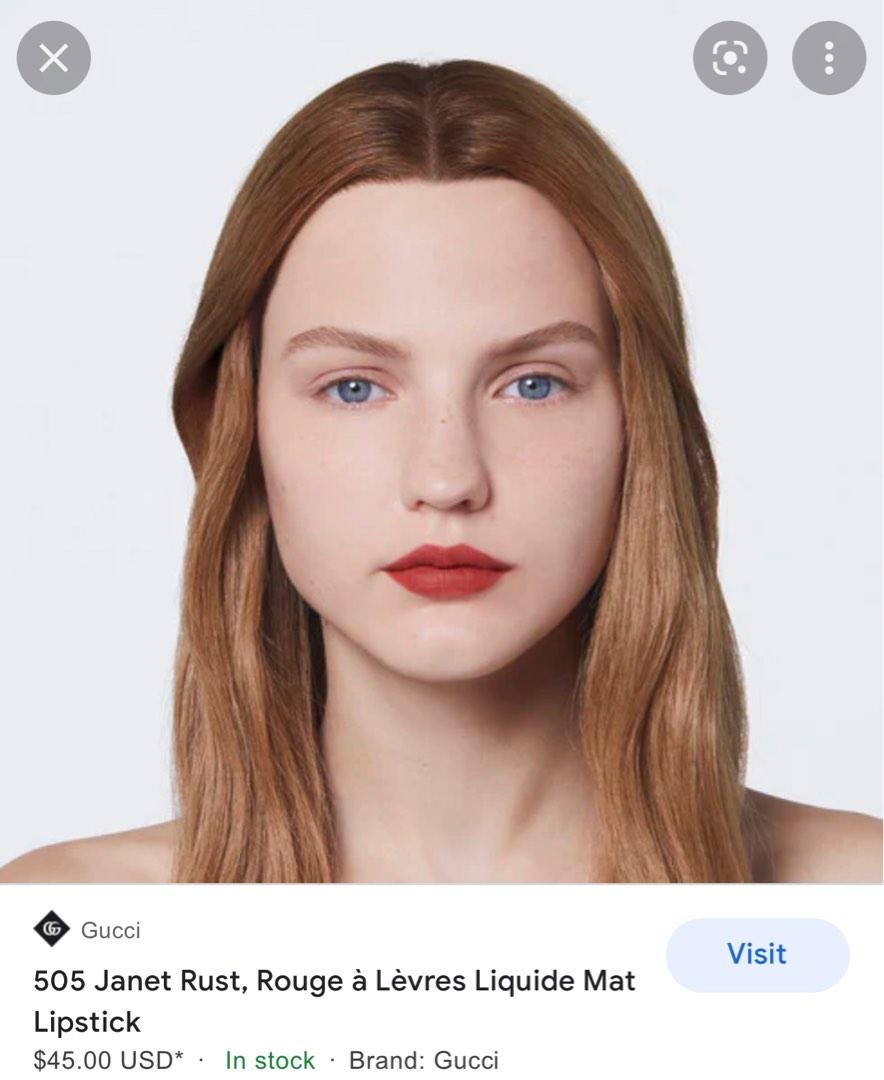 Gucci Liquid Matte Lip Color #208, 505 Janet Rust, Beauty & Personal ...