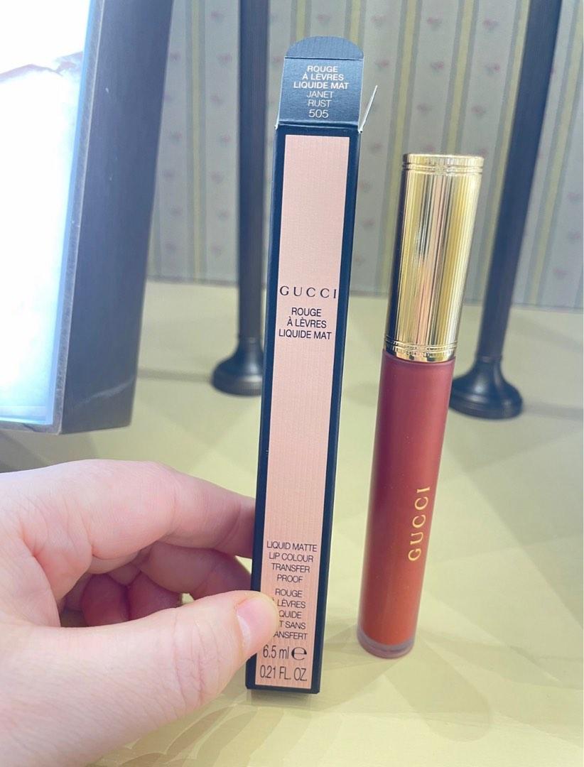 Gucci Liquid Matte Lip Color #208, 505 Janet Rust, Beauty & Personal ...