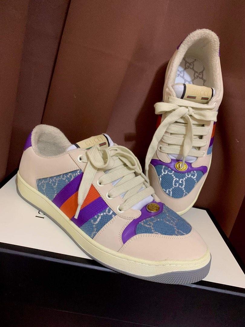 GUCCI SCREENER SNEAKER WITH WEB, Luxury, Sneakers & Footwear on Carousell