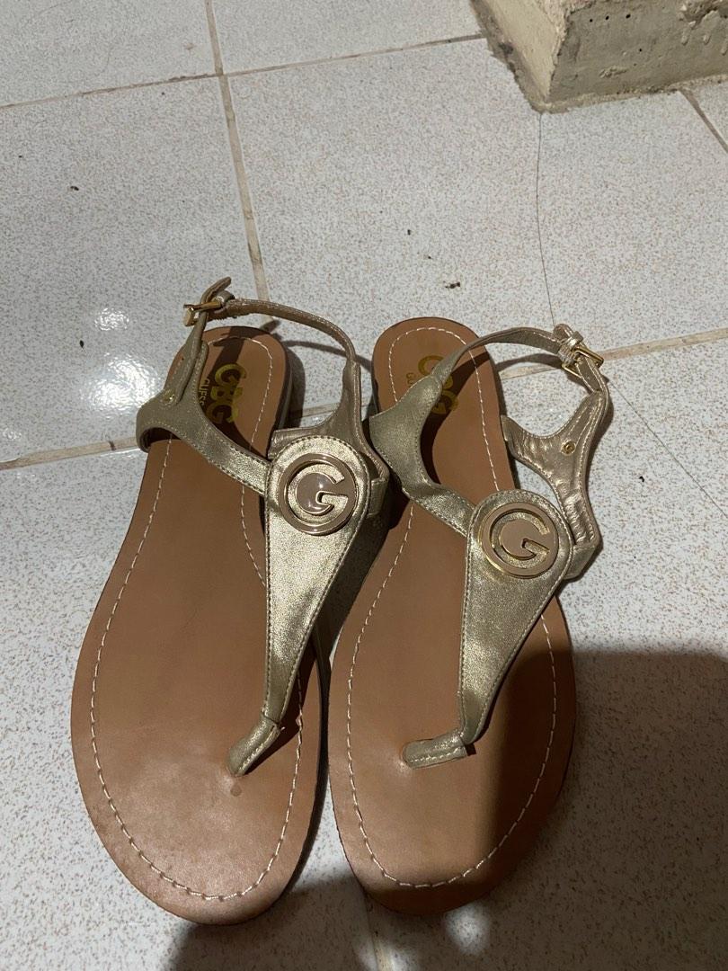 GUESS SANDALS, Women's Fashion, Footwear, Flats & Sandals on Carousell
