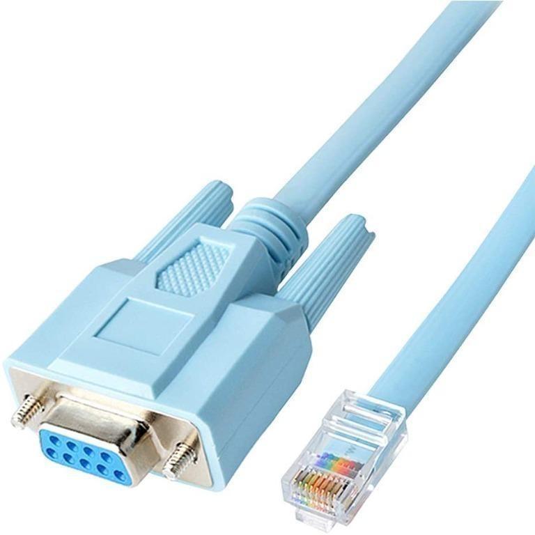 H2036 Console Cable DB9 Female to RJ45 Male RJ45 to DB9 RS232 Adapter ...