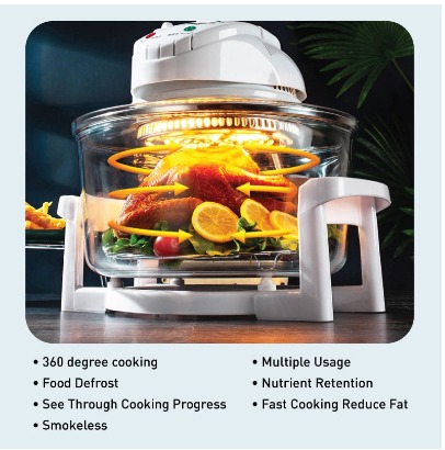 Halogen Oven, Grill Roaster Oven 12L & Timer (PPT615) IBG1520, TV ...