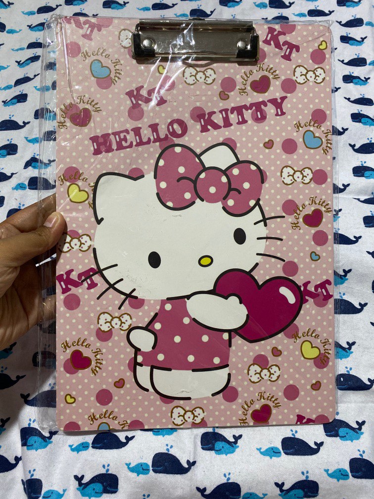 Hello kitty big paper board file clip folder, Hobbies & Toys ...