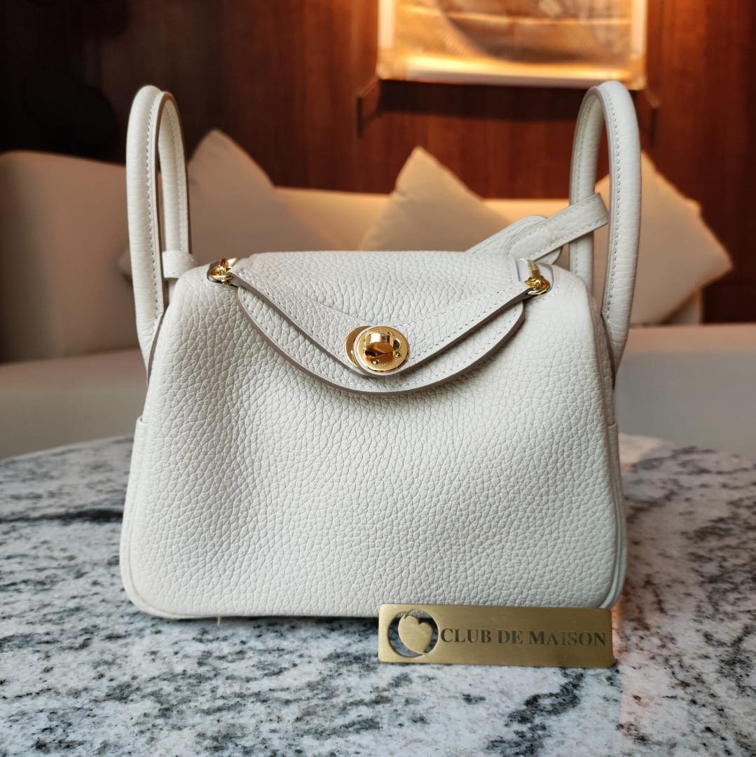HERMES BAGS MINI LINDY CRAIE 10 GHW CLEMENCE Z, 名牌, 手袋及銀包 on Carousell