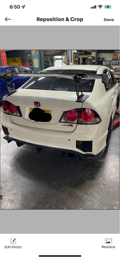 Honda Civic type r rear bumper and diffuser, Car Accessories ...