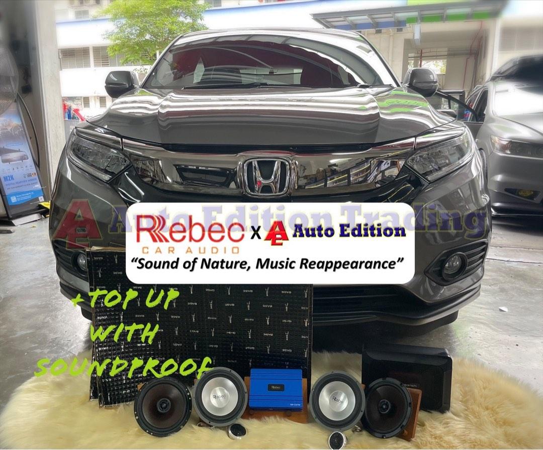 Honda HRV x full Rebec Audio + add car soundproof (sold separately) **see last few image ...