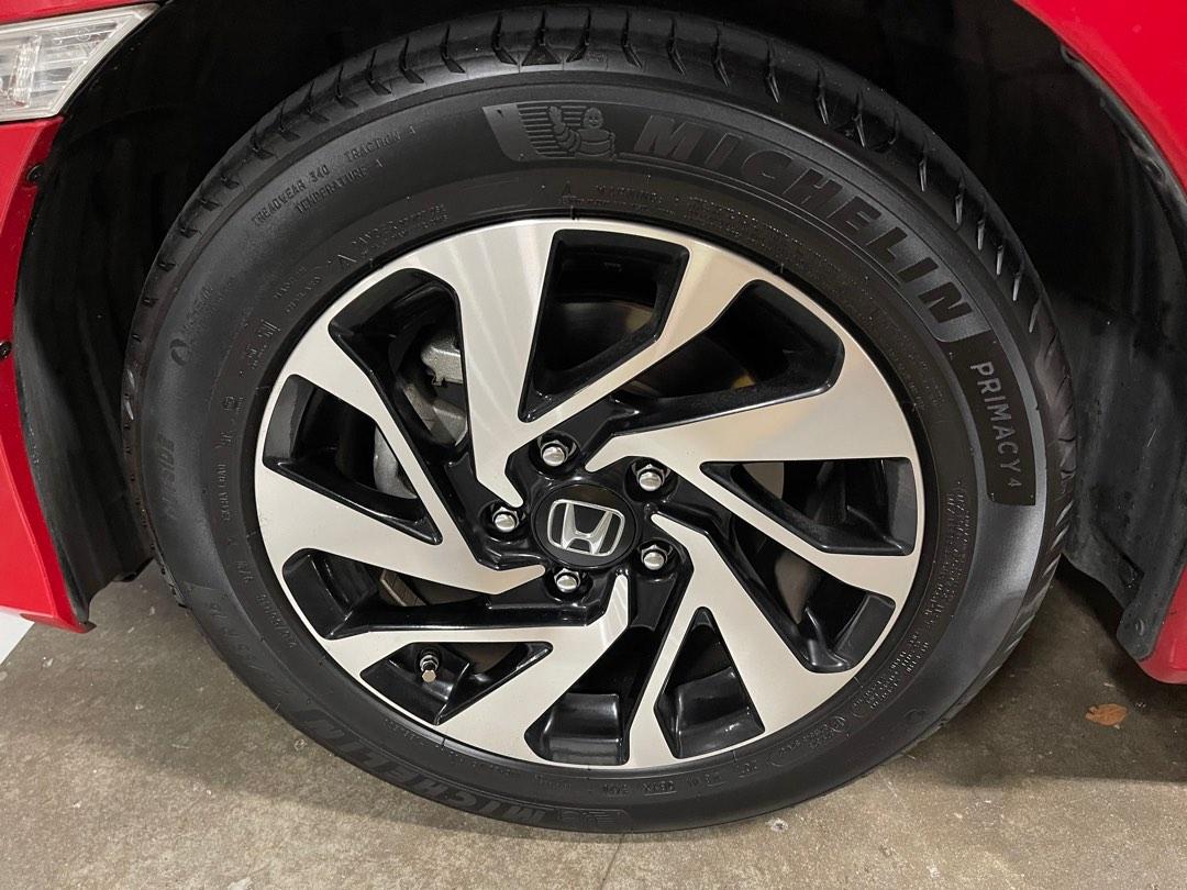 Honda stock rims and Michelin tyres, Car Accessories, Tyres & Rims on ...