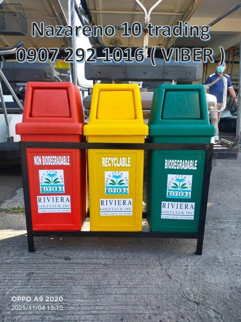 Hooded bin trash bin supplier 709, Furniture & Home Living, Cleaning ...