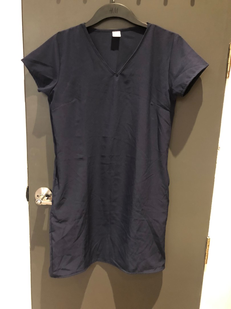 HTP Basics Navy Blue Dress, Women's Fashion, Dresses & Sets, Dresses on ...