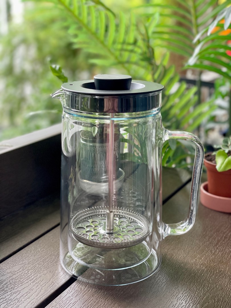 IKEA double-walled glass French press, TV & Home Appliances, Kitchen ...