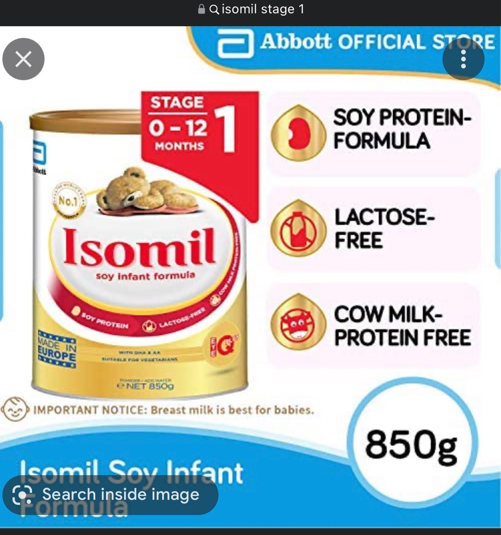 Isomil Stage 1, Babies & Kids, Nursing & Feeding, Breastfeeding ...