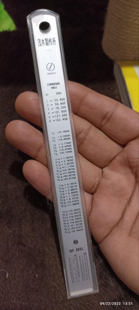 Japan Half-Foot Ruler 15 centimeter Ruler 6-inch Ruler Stainless Steel ...