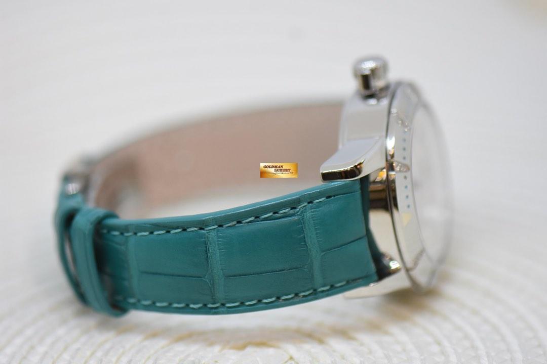 JLC MASTER COMPRESSOR LADY DIVING GMT 38mm STEEL IN LEATHER STRAP ...