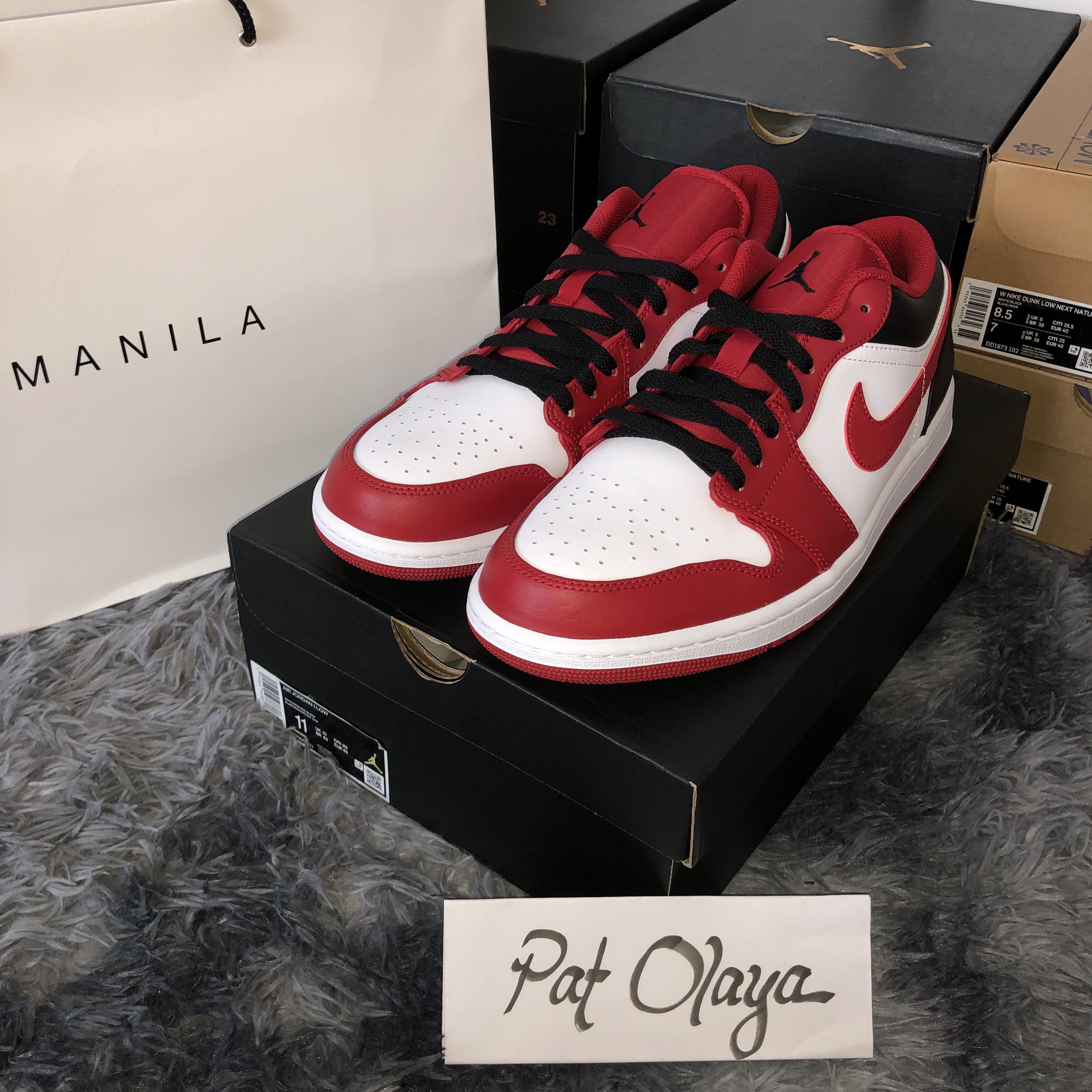 Jordan 1 Low Reverse Black Toe s11 men, Men's Fashion, Footwear ...