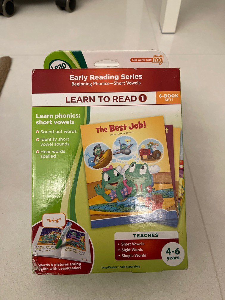 Leap Frog LeapReader 6-Book Set! (Learn to Read 1), Hobbies & Toys ...