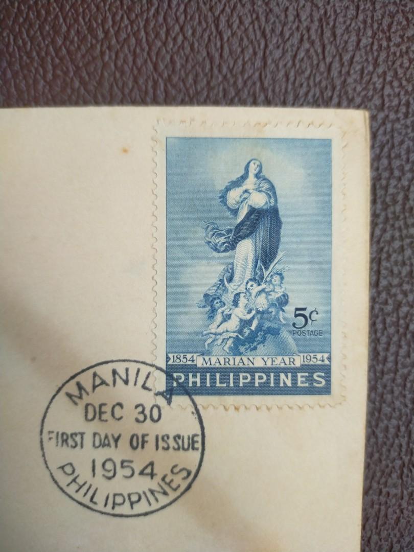 Marian Year 1854-1954 FDC, Hobbies & Toys, Memorabilia & Collectibles ...