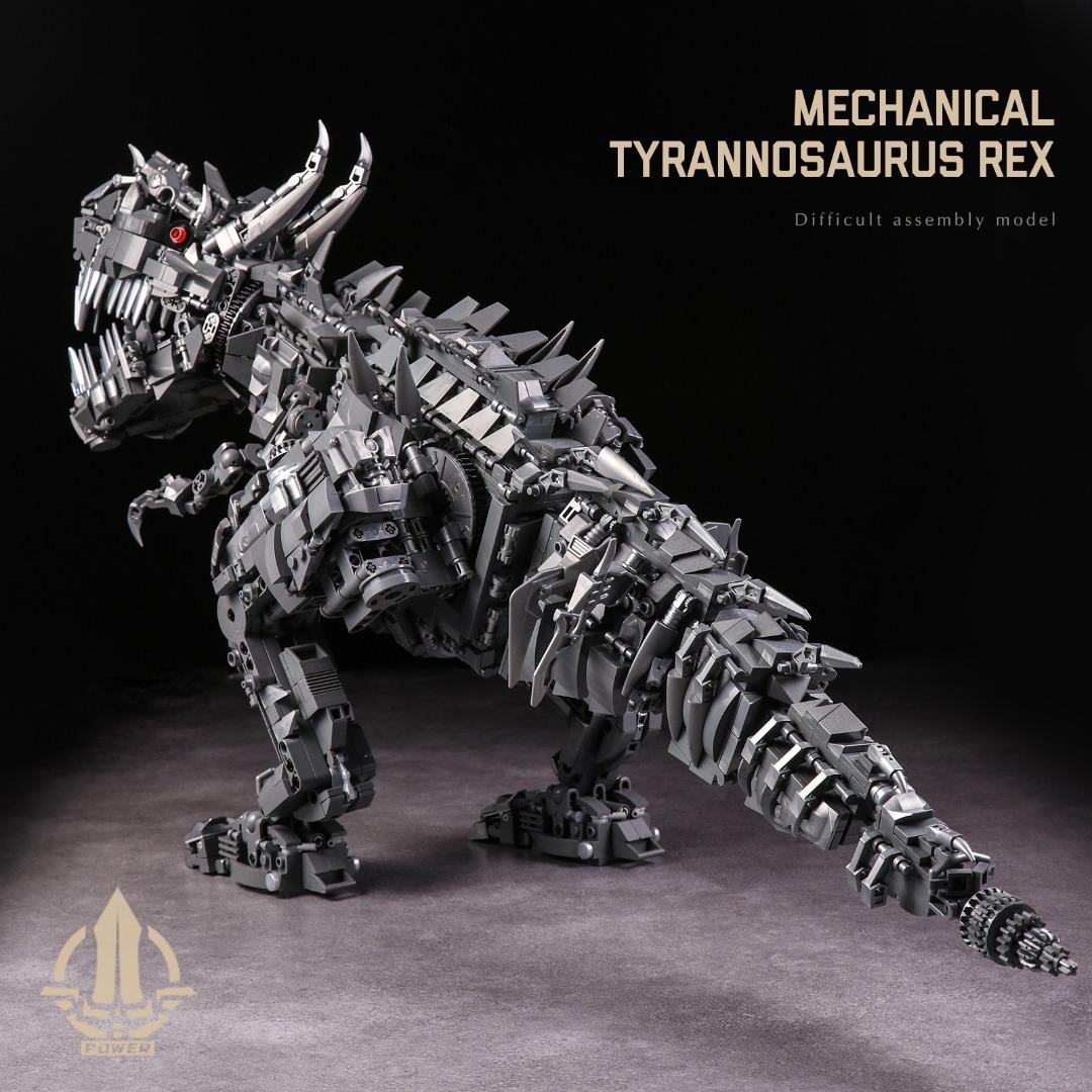 Mechanical Trex Jurassic large-scale overlord blade assembly model boy ...