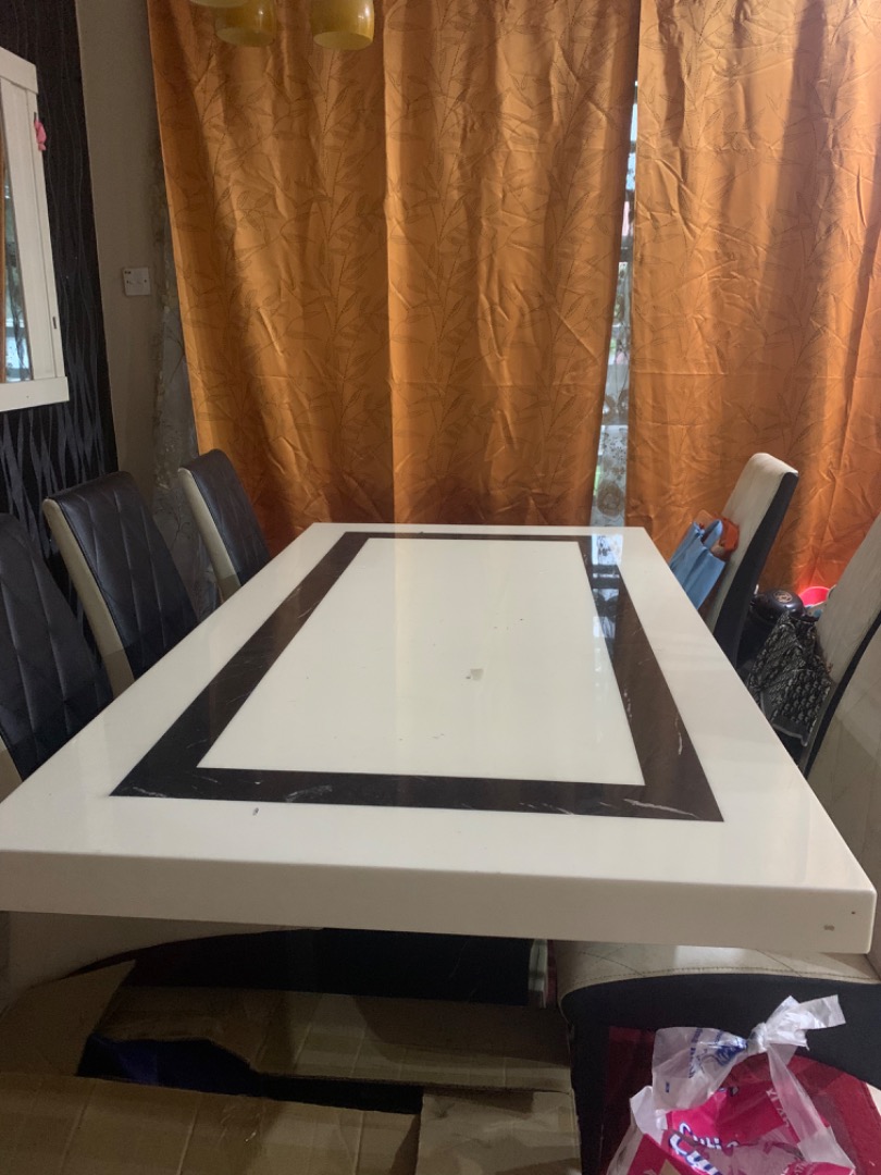 Meja batu marble, Furniture & Home Living, Furniture, Tables & Sets on ...