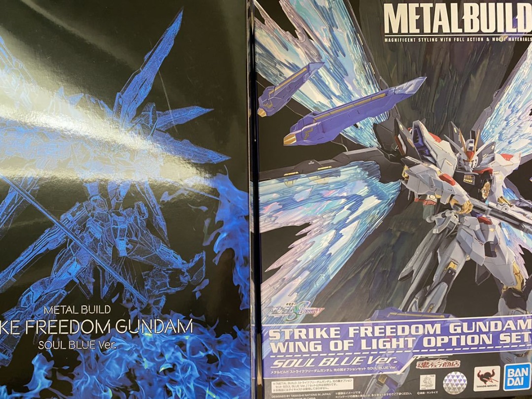METAL BUILD Strike Freedom 高達 SOUL BLUE Ver. + Light Wing 選項套裝 SOUL ...