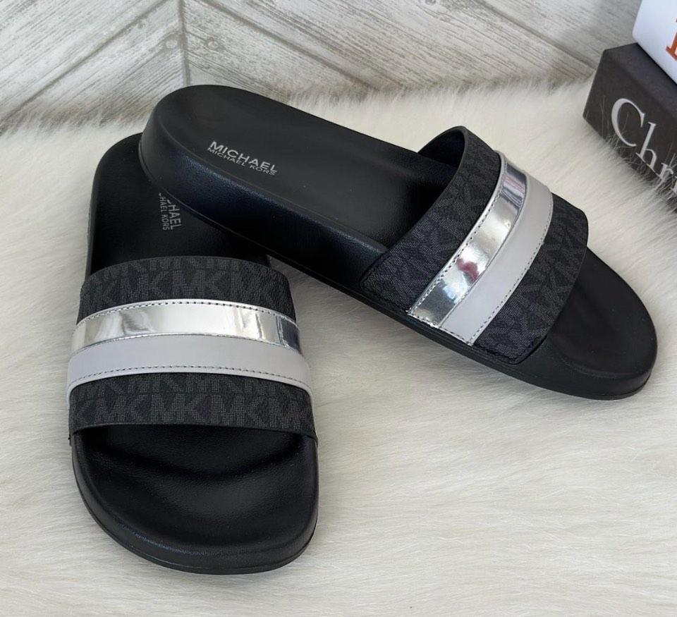 Michael Kors Slides, Women's Fashion, Footwear, Flats & Sandals on ...