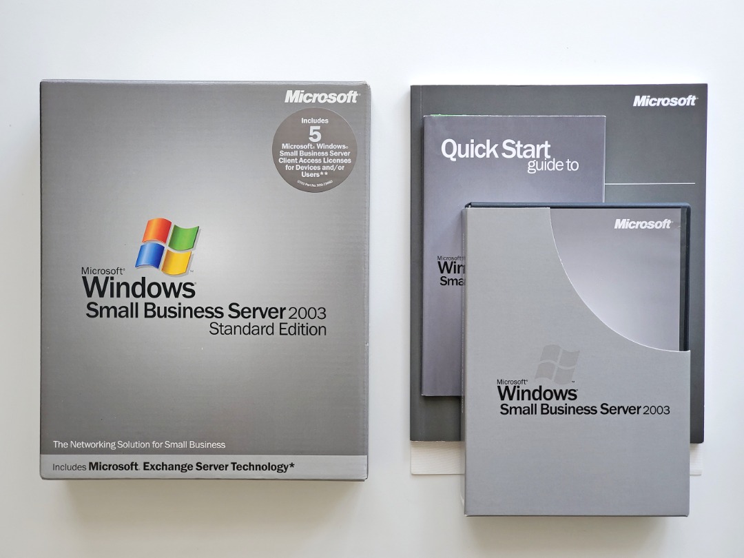 Microsoft Windows Small Business Server 2003 Standard Edition SBS with ...