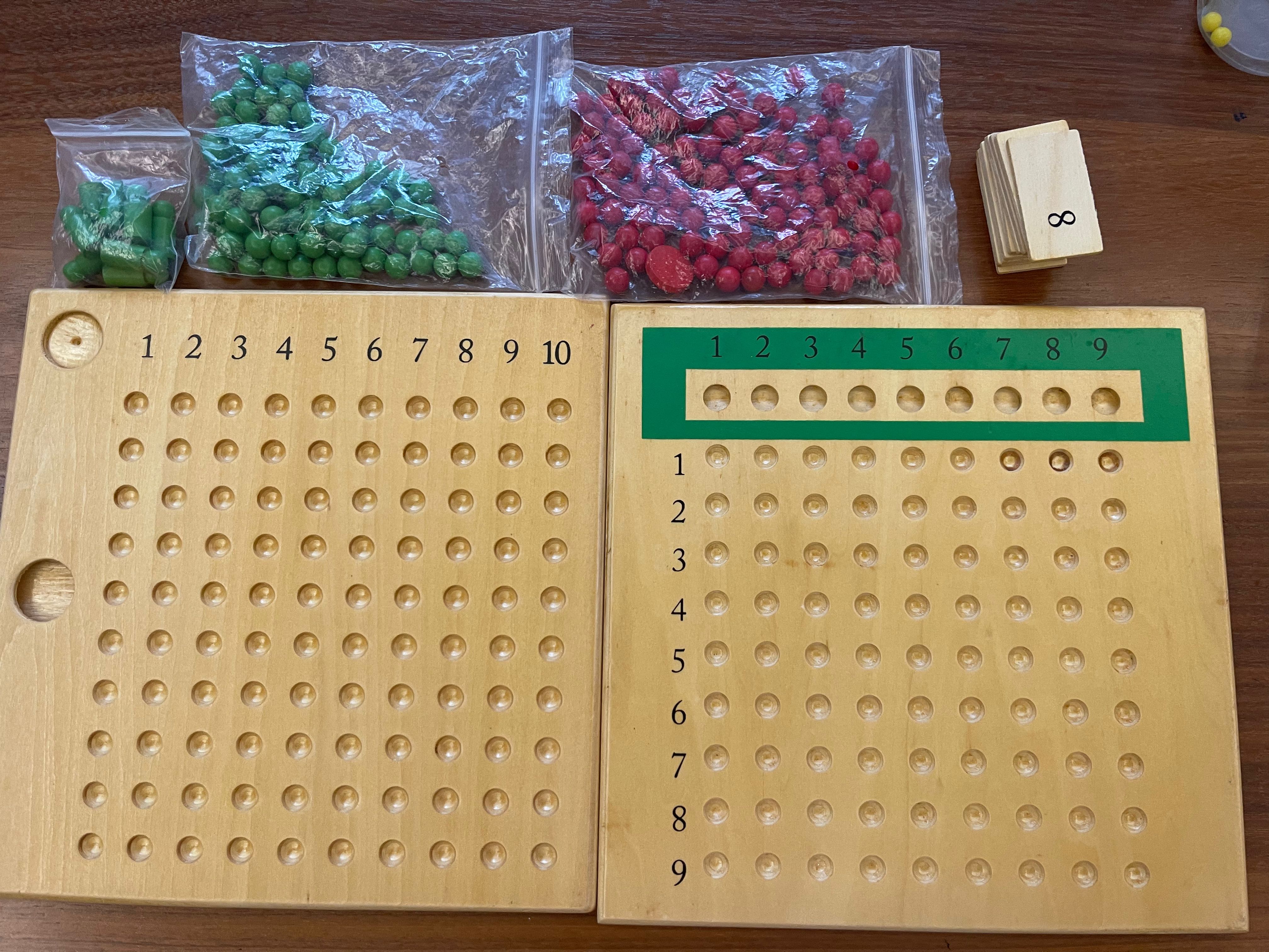 MONTESSORI WOODEN DIVISION AND MULTIPLICATION, Hobbies & Toys, Toys ...