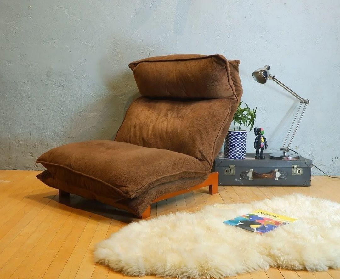 Muji style low reclining lounge chair, Furniture & Home Living ...