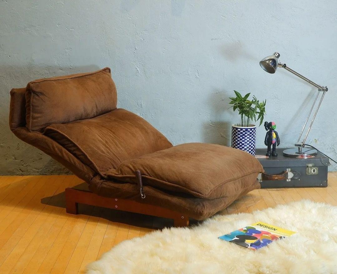 Muji style low reclining lounge chair, Furniture & Home Living ...