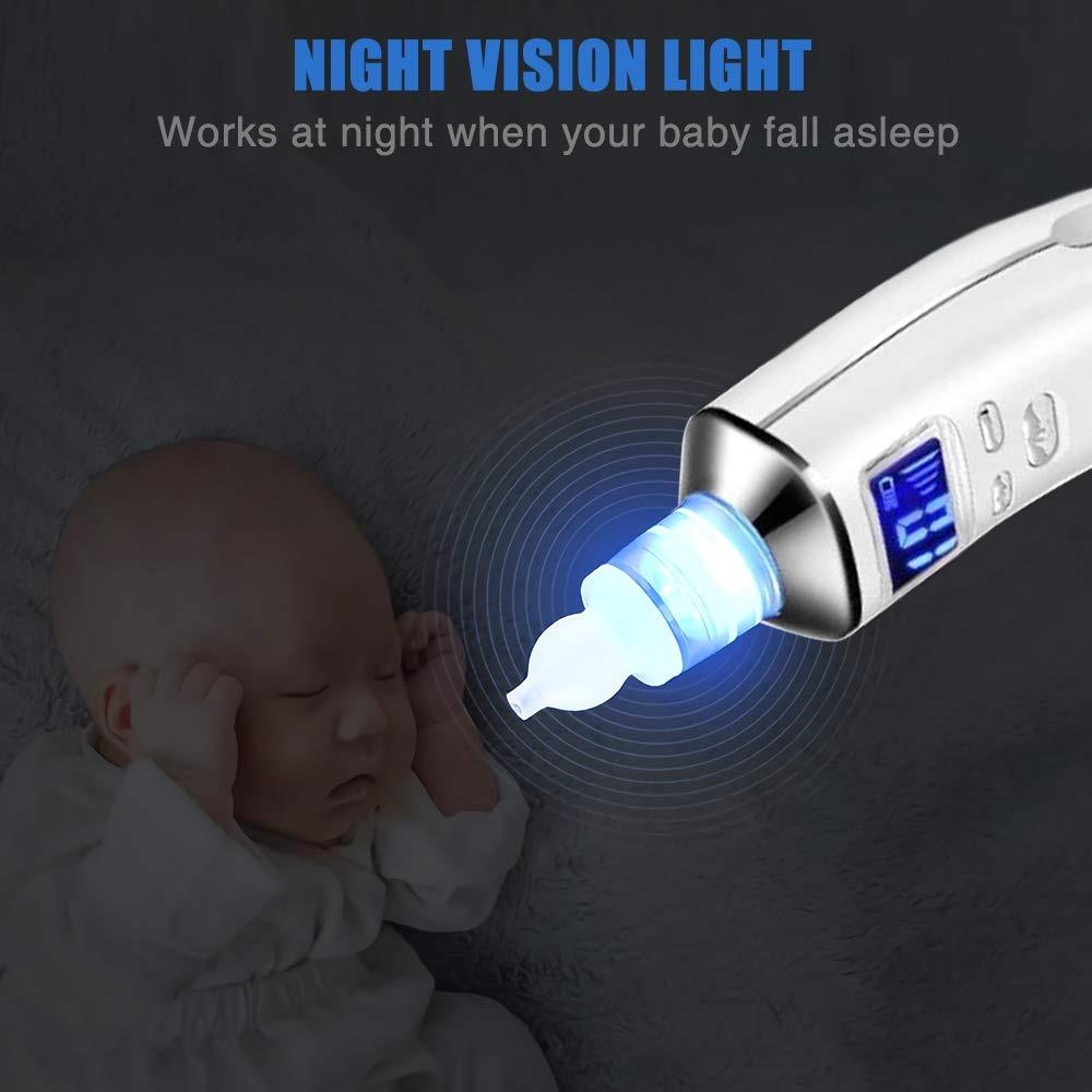 Nasal Aspirator Newborn Electric USB Rechargeable Nose Snot Sucker ...