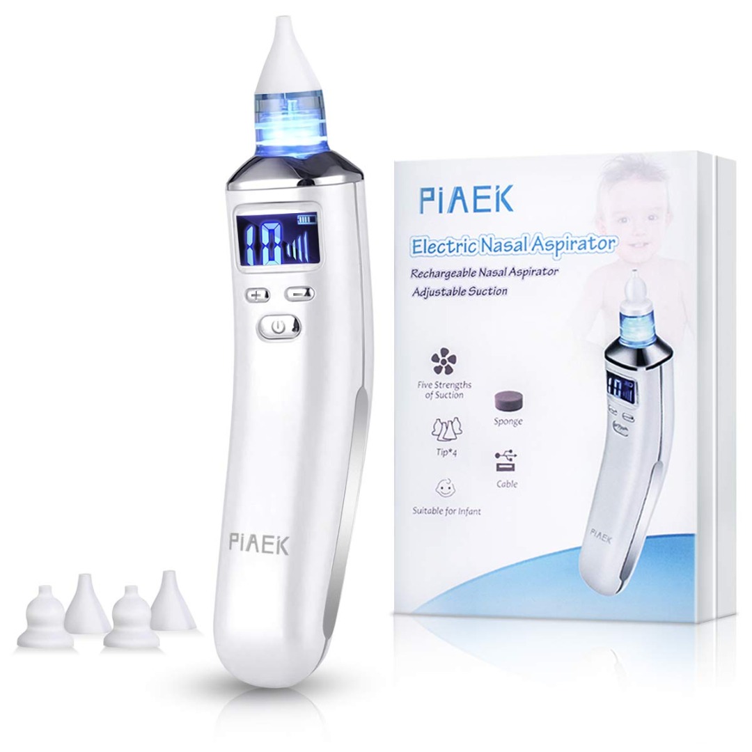 Nasal Aspirator Newborn Electric USB Rechargeable Nose Snot Sucker ...