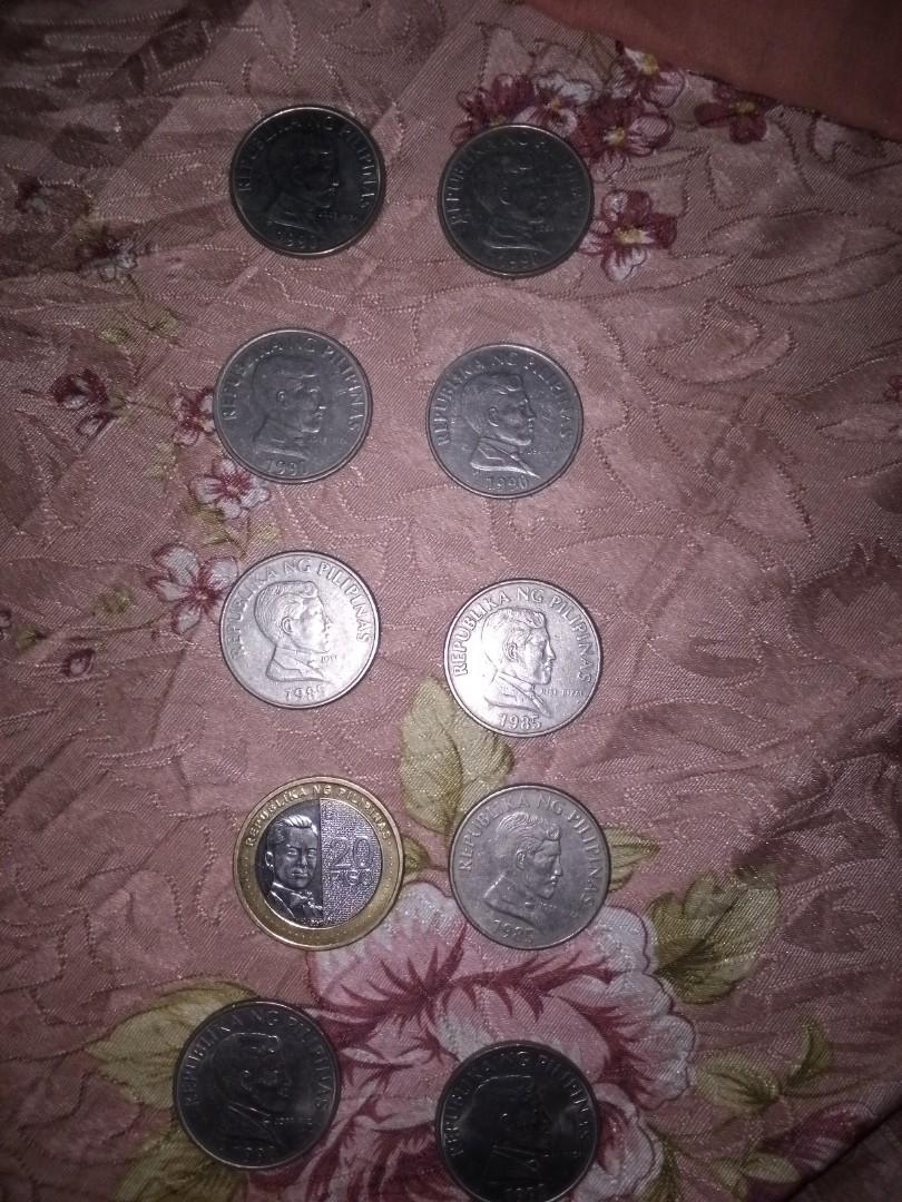 Old coins 1985,1990 Piso carabao and 20.00 ,2020, Hobbies & Toys ...