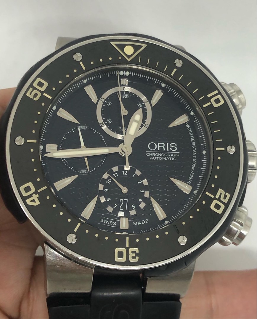 Oris Professional Divers 1000 Meters Titanium Chronograph Automatic ...