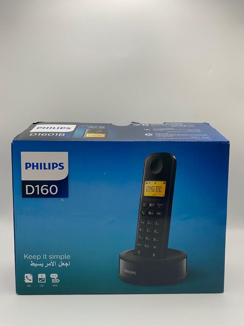 Philips D160 DECT Digital Single Cordless Phone, Computers & Tech ...