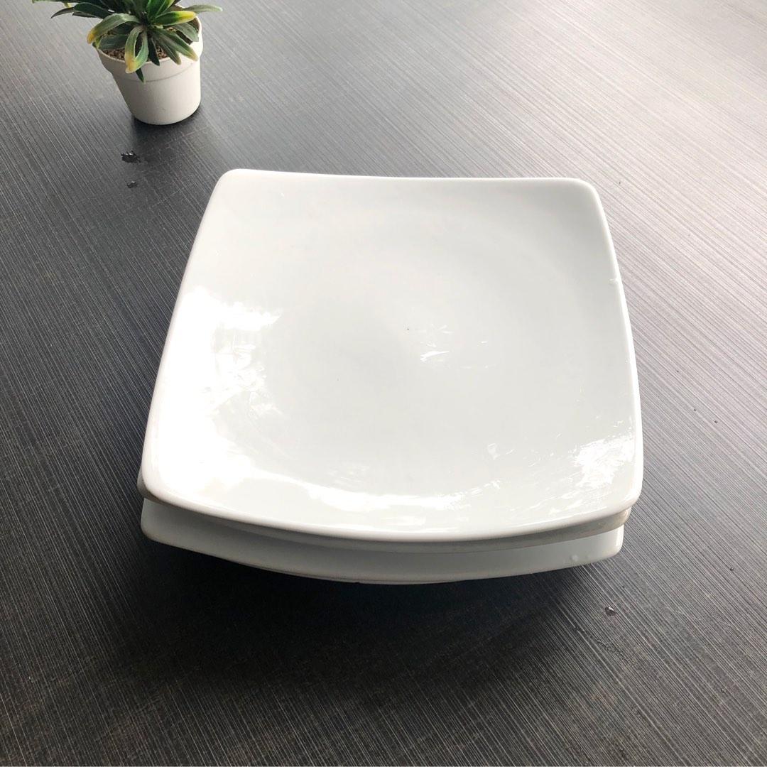 Piring Keramik Kotak 5 PCS, Kitchen & Appliances di Carousell