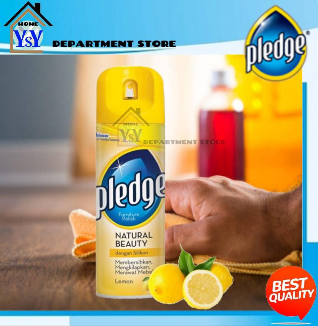 PLEDGE-MULTI FURNITURE POLISH SPRAY | NATURAL BEAUTY LEMON | WOOD ...