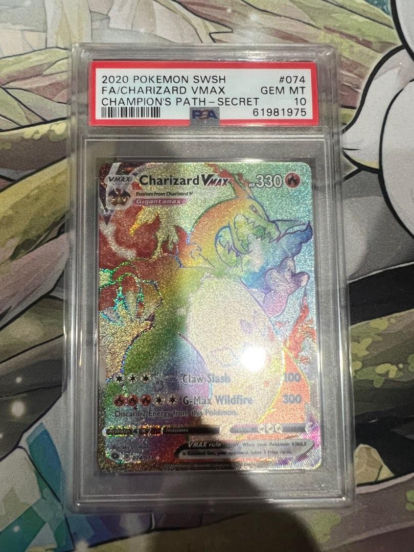 Pokemon TCG PSA 10 Charizard Vmax Secret Rare, Hobbies & Toys, Toys & Games on Carousell