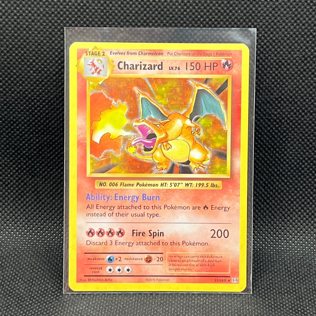 Pokemon XY Evolutions Charizard 11/108 card TCG base original 40/60 ...