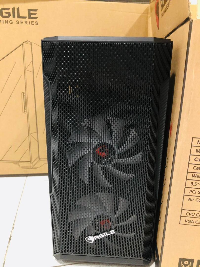 Powerlogic Raven Agile M Atx Tempered Glass Gaming Rgb Pc Case Video