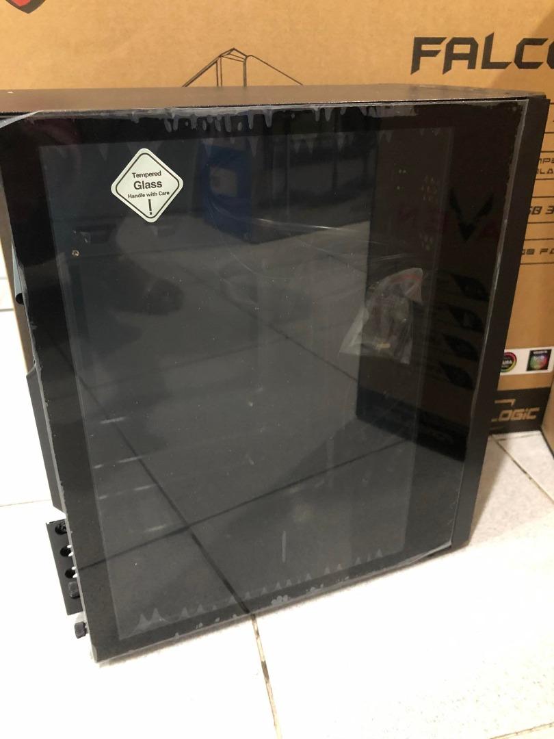 Powerlogic Raven Agile M-ATX Tempered Glass Gaming RGB PC Case, Video ...