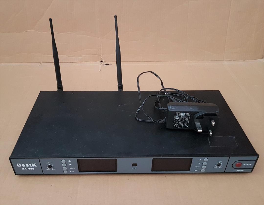 Premium BestK MA-828 Wireless Karaoke System, Professional UHF Wireless Microphone Receiver ...