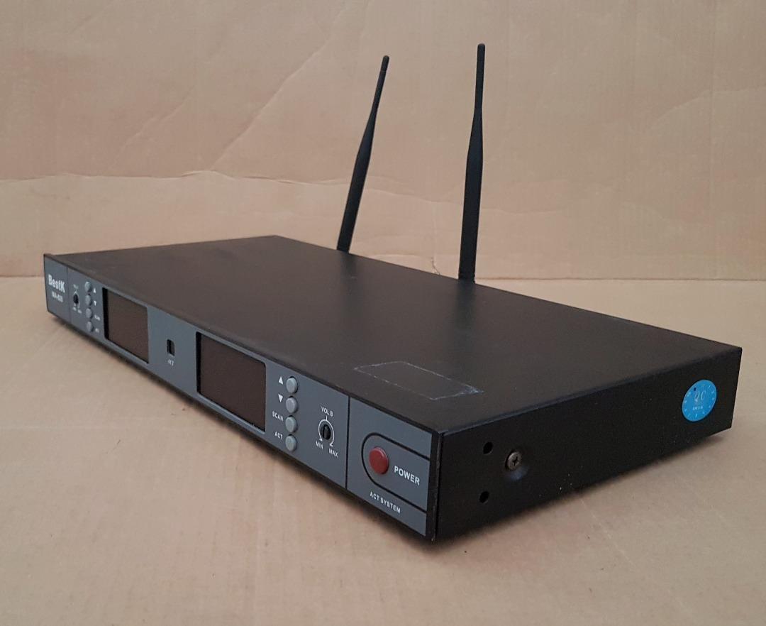 Premium BestK MA-828 Wireless Karaoke System, Professional UHF Wireless Microphone Receiver ...