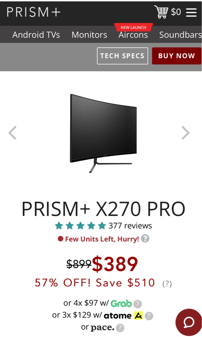 Prism+ X270 Pro, Computers & Tech, Parts & Accessories, Monitor Screens ...
