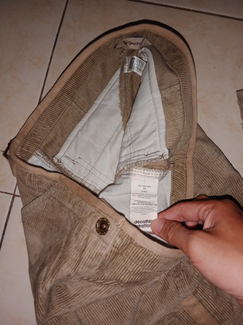 Quechua by Decathlon Vintage Cargo Corduroy Pants, Women's Fashion ...