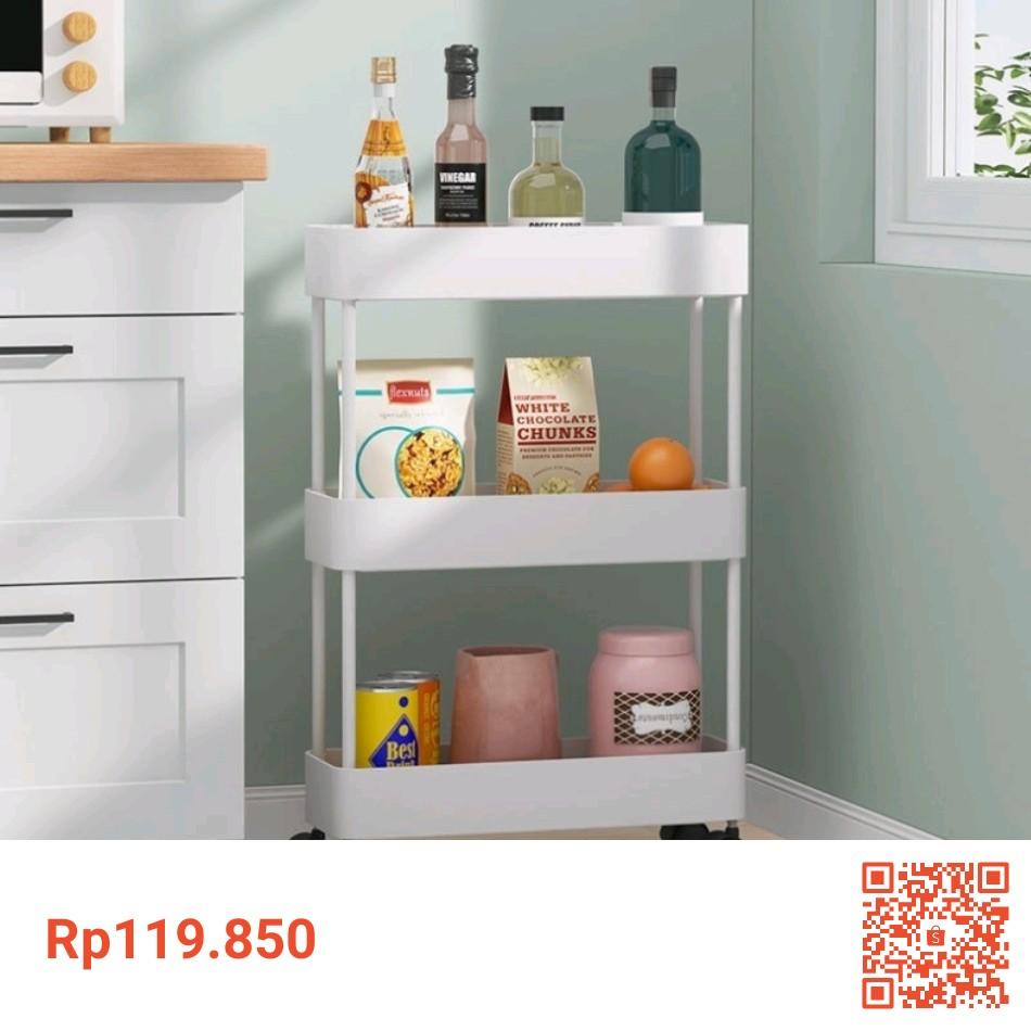 Rak susun beroda Troli Tingkat, Perabotan Rumah di Carousell