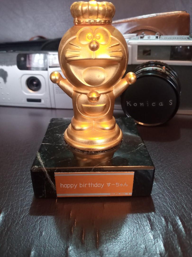 Rare Doraemon Gold Plated Figure, Hobbies & Toys, Toys & Games on Carousell