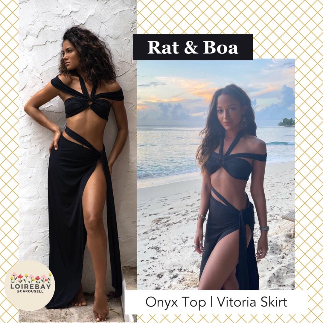 Rat & Boa Onyx Top and Vitoria black skirt, Women's Fashion, Bottoms, Skirts on Carousell