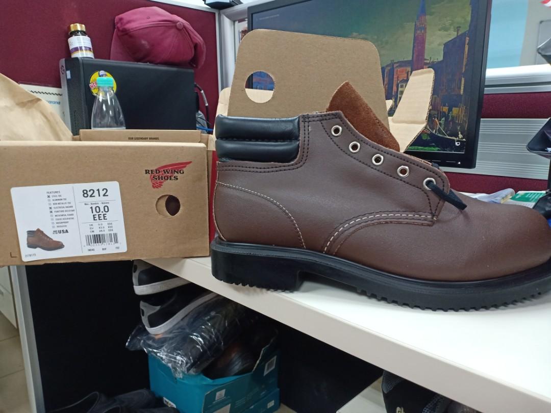 Red wing safety shoe, Men's Fashion, Footwear, Boots on Carousell