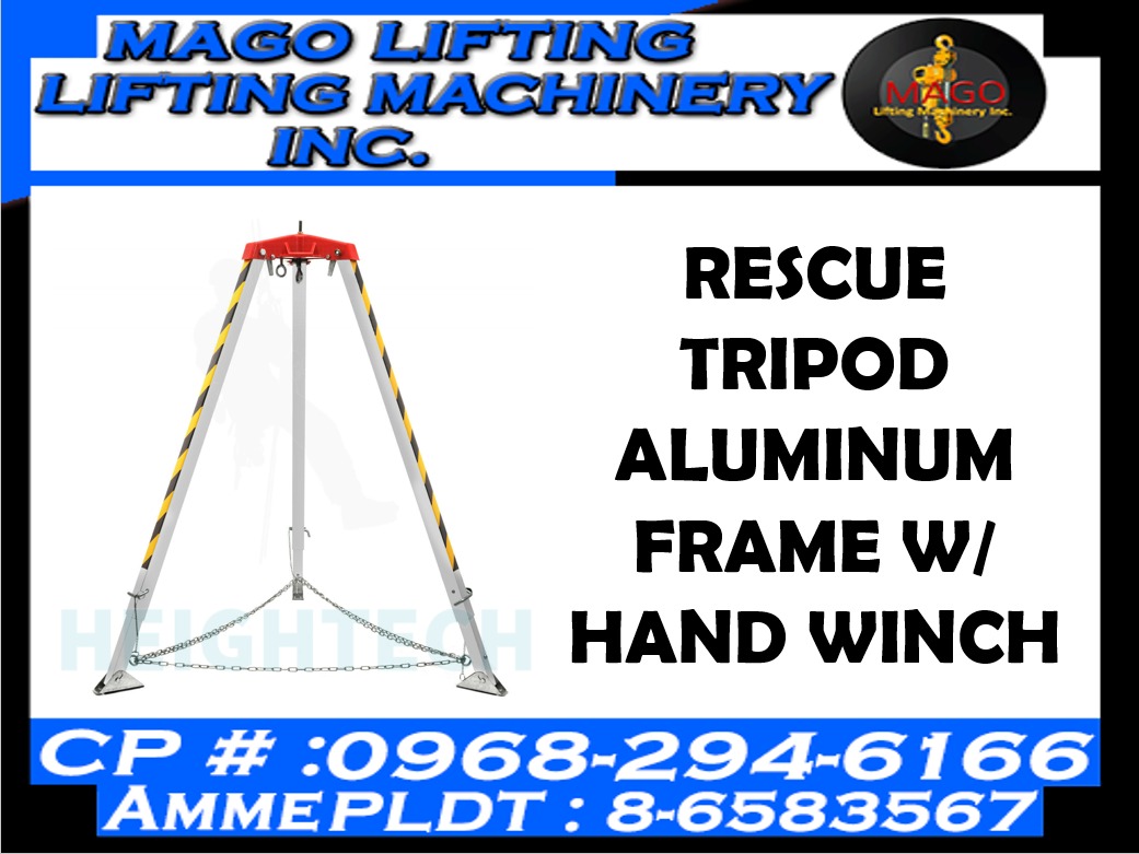Rescue Tripod Aluminum Frame w/ Hand Winch, Commercial & Industrial ...