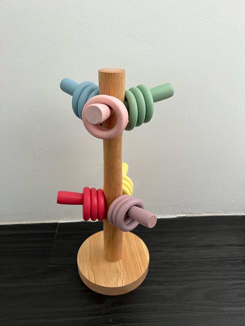 Montessori Ring Sorter (pastel), Babies & Kids, Infant Playtime on ...